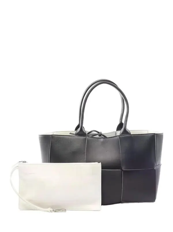 Bottega Veneta 2010s Arco Intrecciato Tote Bag - Black