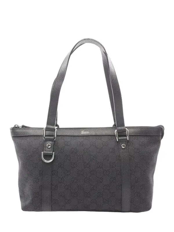 Gucci Abby Gg Canvas Tote Bag - Black