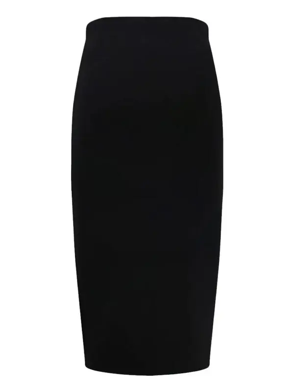 Elisabetta Franchi Midi Two-way-zip Skirt - Black