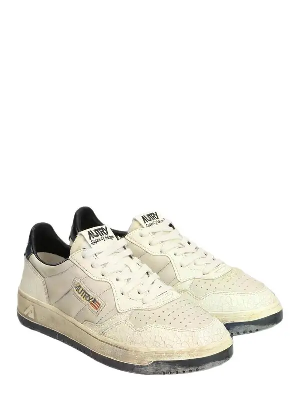 AUTRY Super Vintage Lace-up Sneakers - White