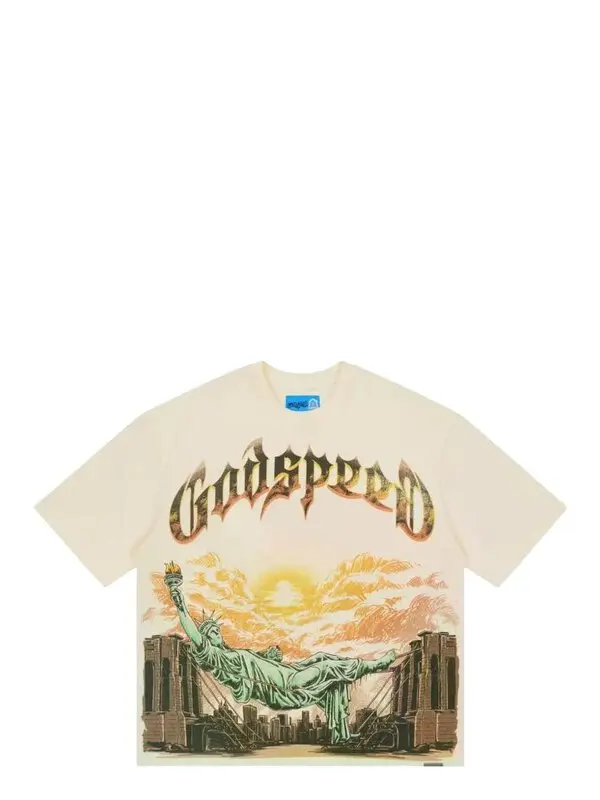 GODSPEED Graphic-print T-shirt - Neutrals