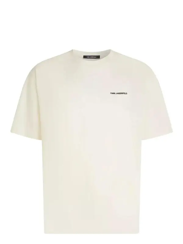 Karl Lagerfeld Rue St-guillaume Relaxed T-shirt - Neutrals