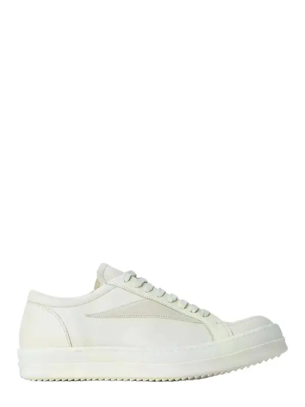 Rick Owens Retro Lace-up Leather Sneakers - Neutrals