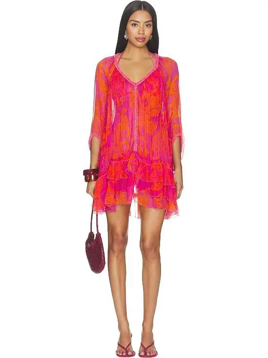 Poupette St Barth Nava Poncho - Orange