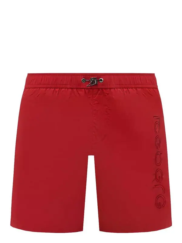 Iceberg Logo-lettering Swim Shorts - Red