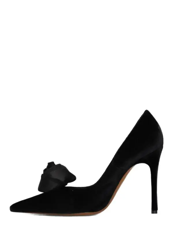 Roberto Festa Rose-detail Pointed-toe Pumps - Black