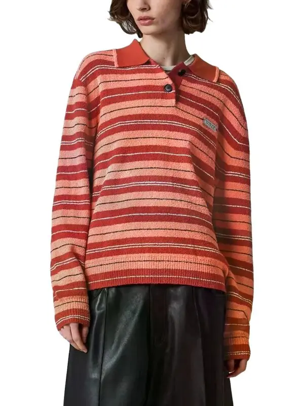 Paul Smith Striped Button-down Jumper - Red