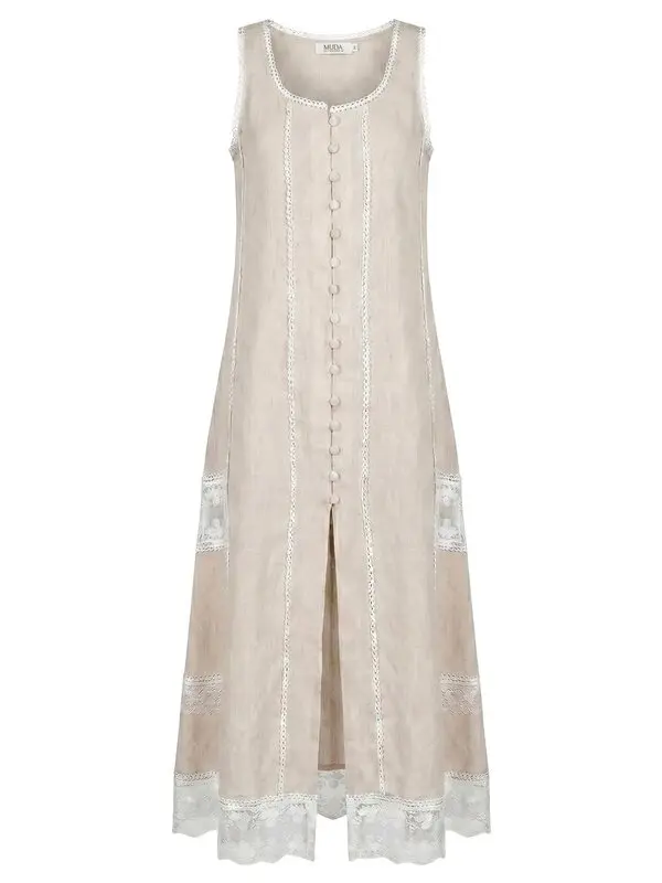 MUDA CLOTHING FZ LLC Neutrals Ibiza Dress - Beige