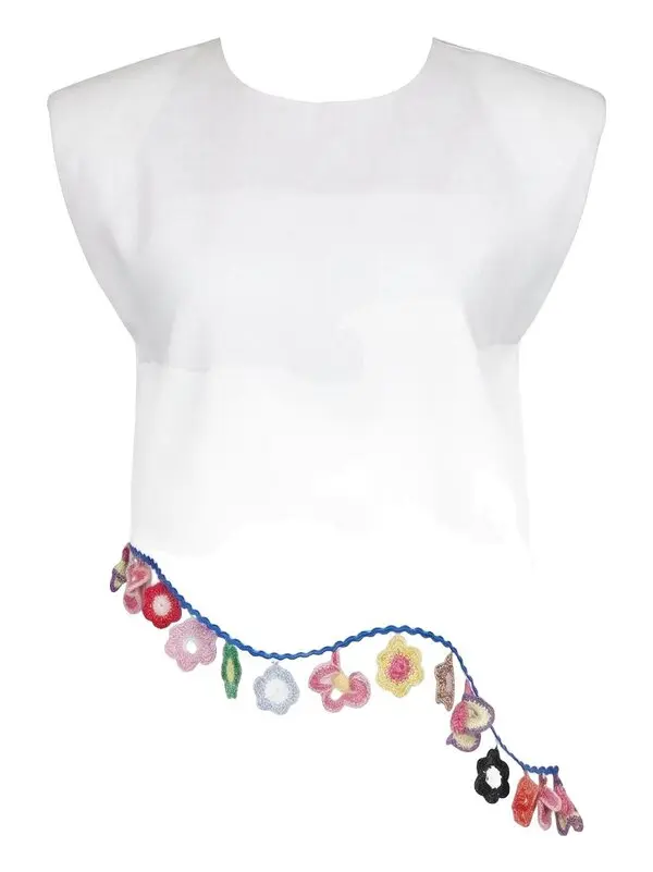 MUDA CLOTHING FZ LLC Fiji Summer Sleeveless Linen Top - White