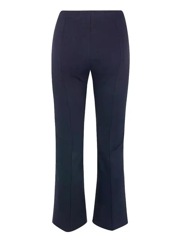 Liviana Conti Pressed-crease Flared Trousers - Black