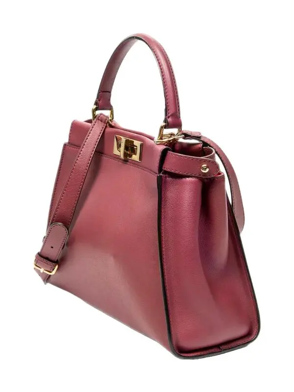 Fendi Medium Peekaboo Tote Bag - Red