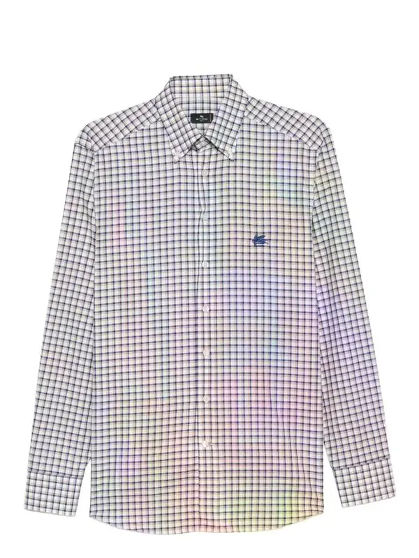Etro Check-pattern Button-down Shirt - White