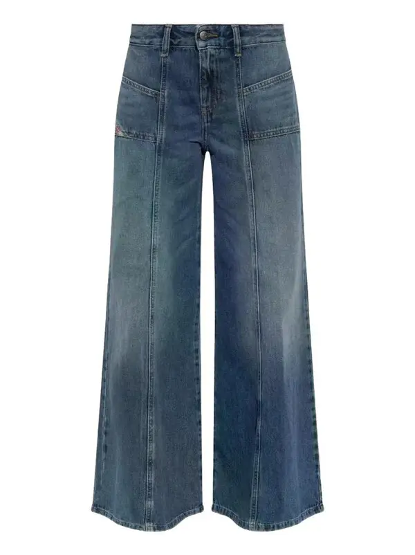 DIESEL® D-akii Panelled Jeans - Blue