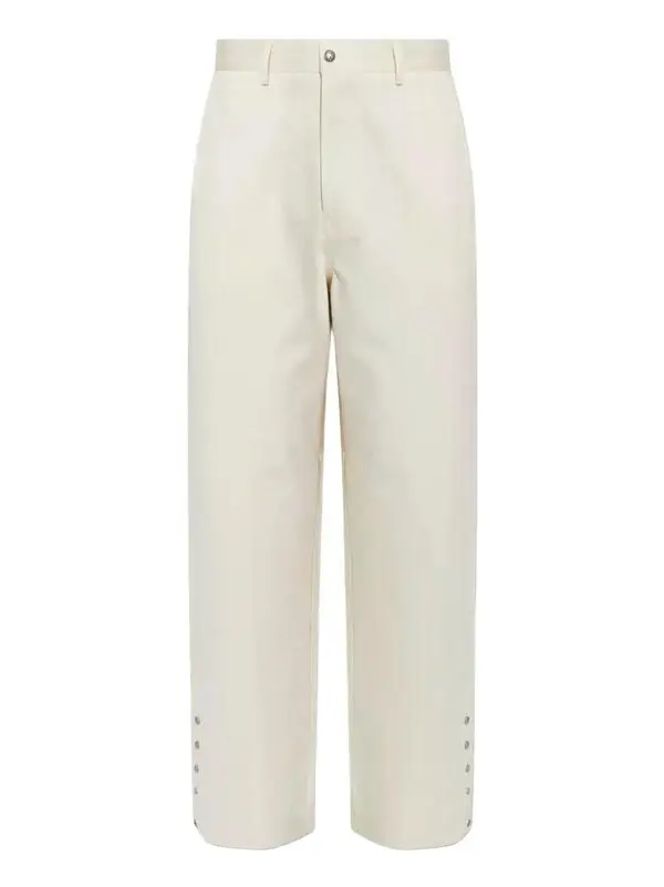 Palm Angels Press-stud Straight-leg Trousers - Neutrals