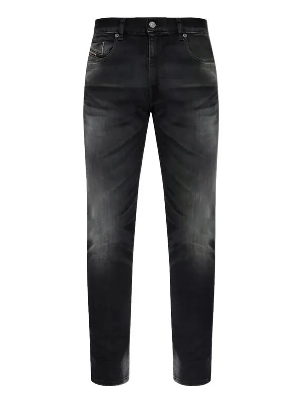 DIESEL® D-strukt Faded-effect Jeans - Black