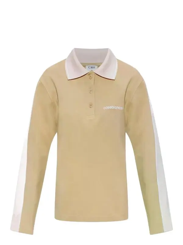 Casablanca Logo-embroidered Long-sleeve Sweater - Neutrals