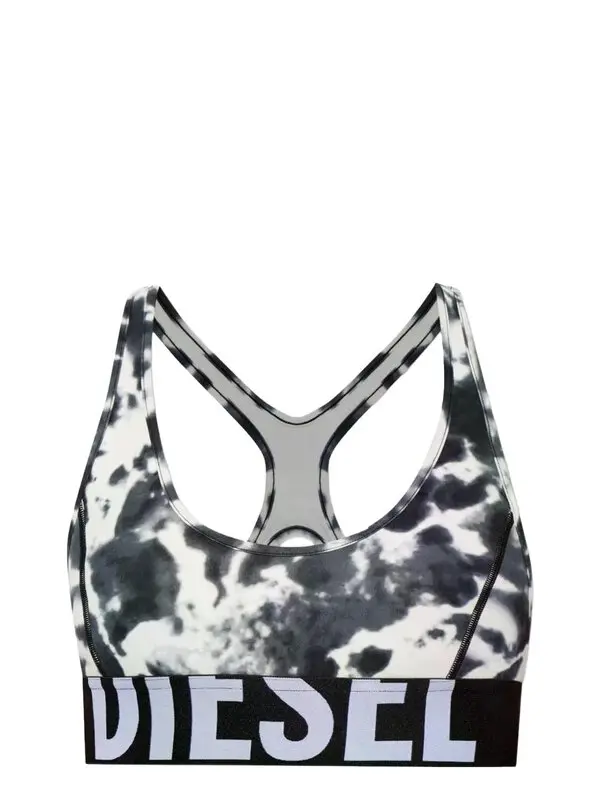 DIESEL® Allison-d-pop Tie-dye Sport Bra - Black