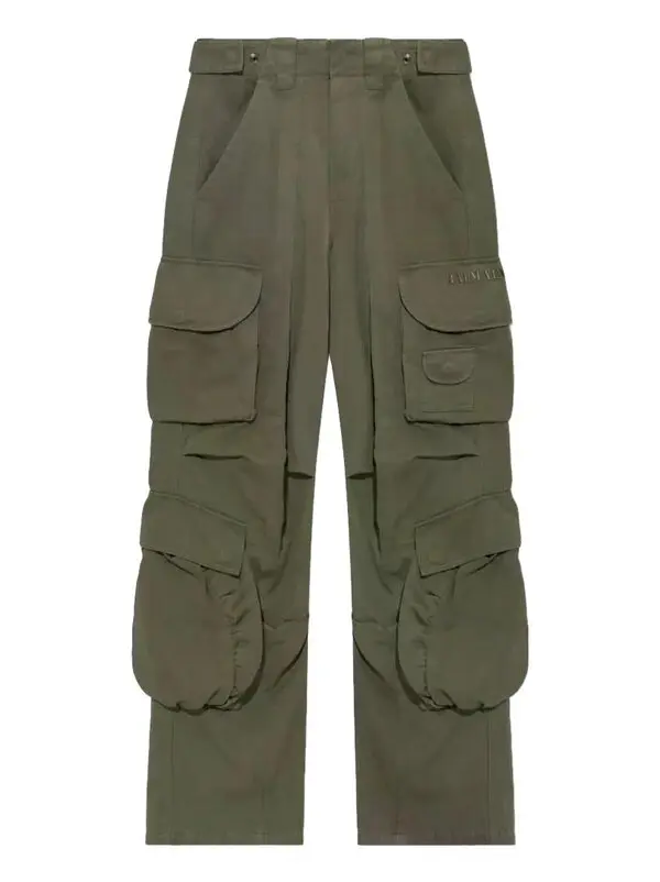 Balmain Logo-embroidered Cargo Pants - Green