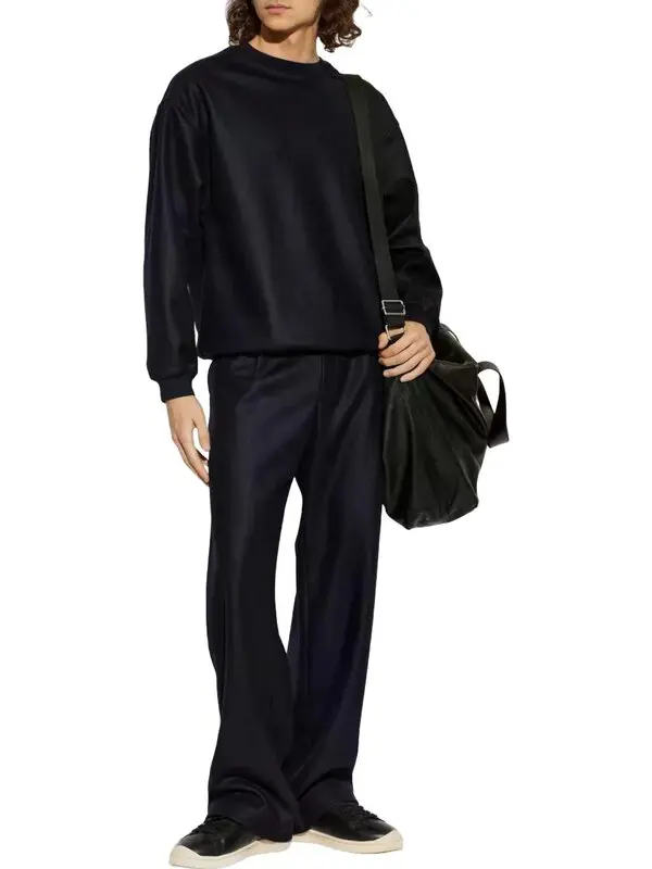 JIL SANDER Crew-neck Long-sleeve Sweater - Black