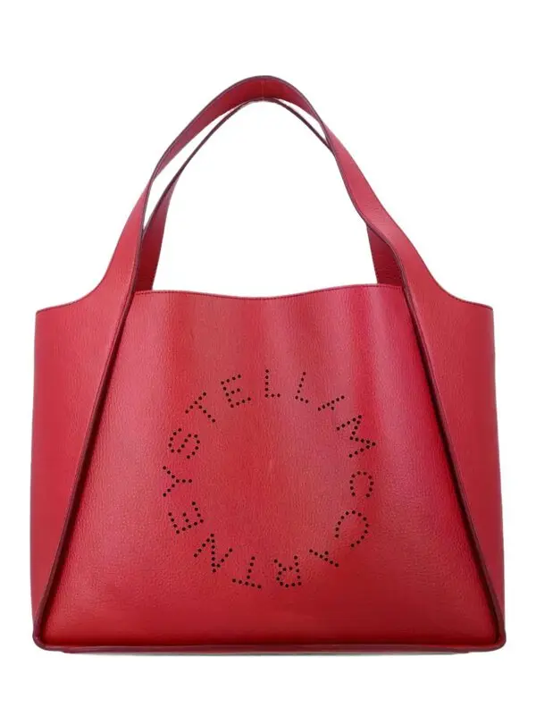 Stella McCartney Perforated-logo Tote Bag - Red