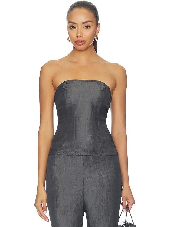 ALL THE WAYS Temperance Strapless Top In . Also - Navy