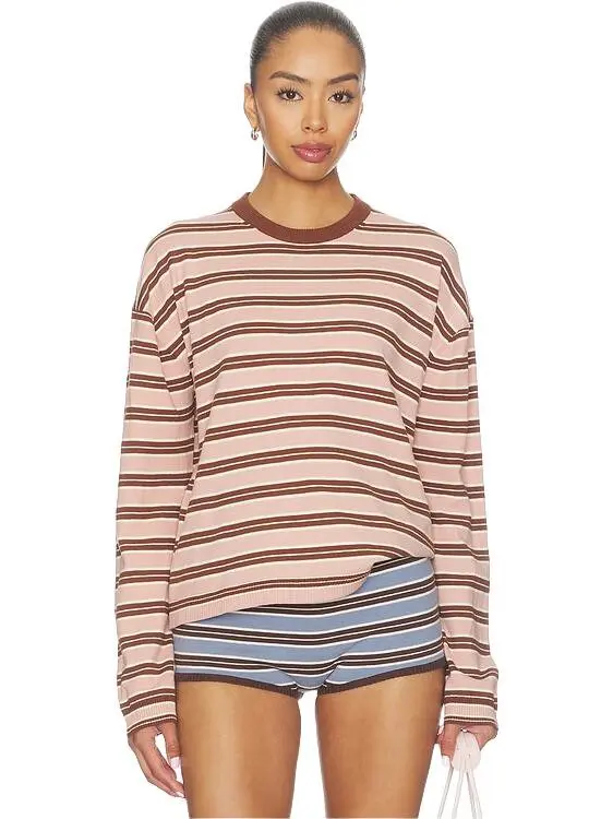 LOVERS AND FRIENDS Amalia Crew Neck Sweater In . Also - Multi