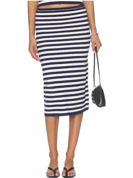 ALL THE WAYS Jolene Midi Skirt In . Also - Multi