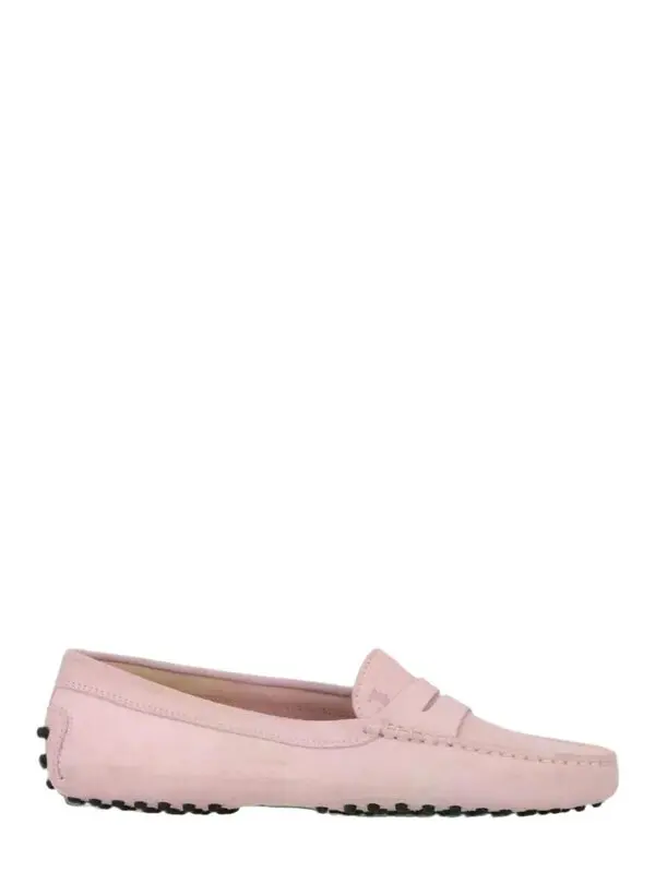 TOD'S Gommino Suede Loafers - Pink