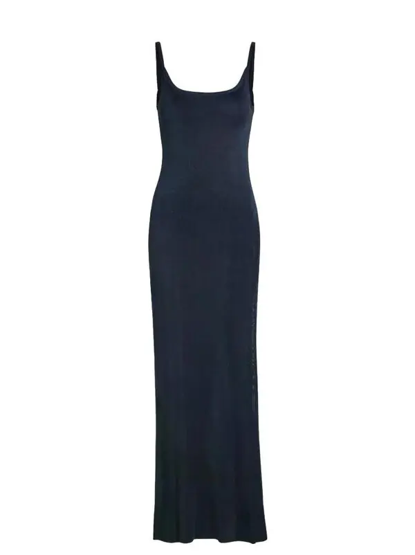 Jacquemus Scoop-neck Knitted Dress - Blue