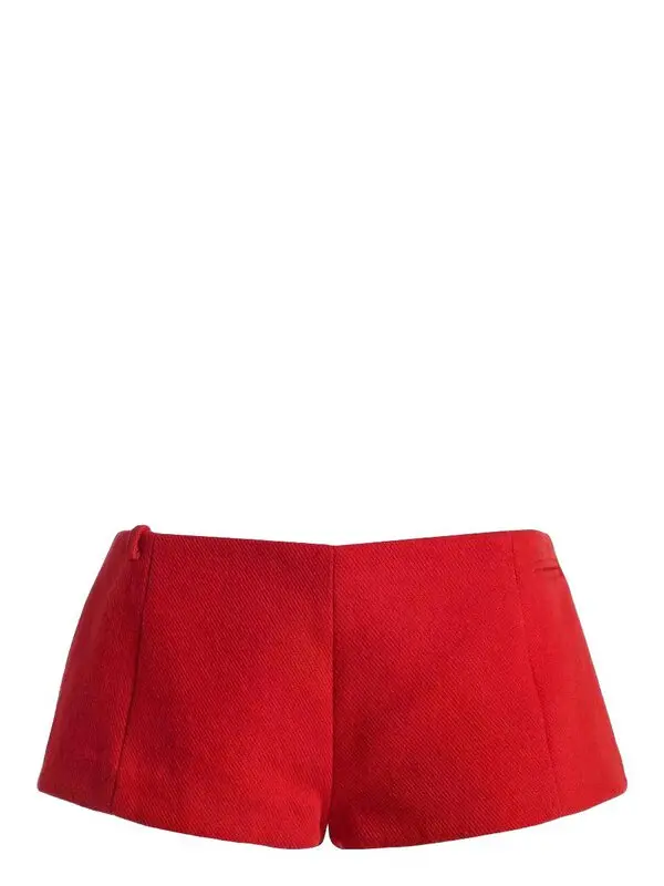 Christopher Esber Archie Moiré Shorts - Red