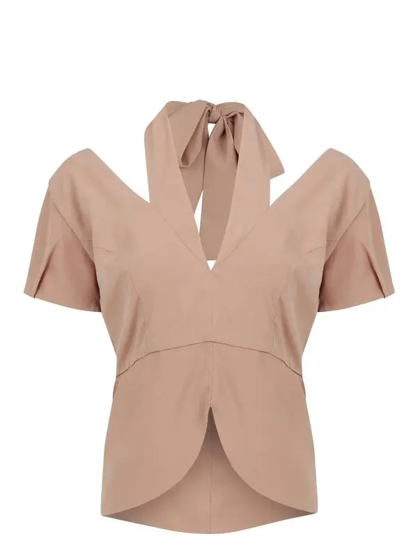 MARY DICKOW Mathilde Top-rosy Latte - Brown