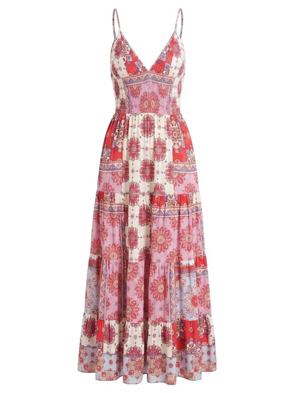 Yumi Kim Kuhio Crimson Maxi Dress - Red