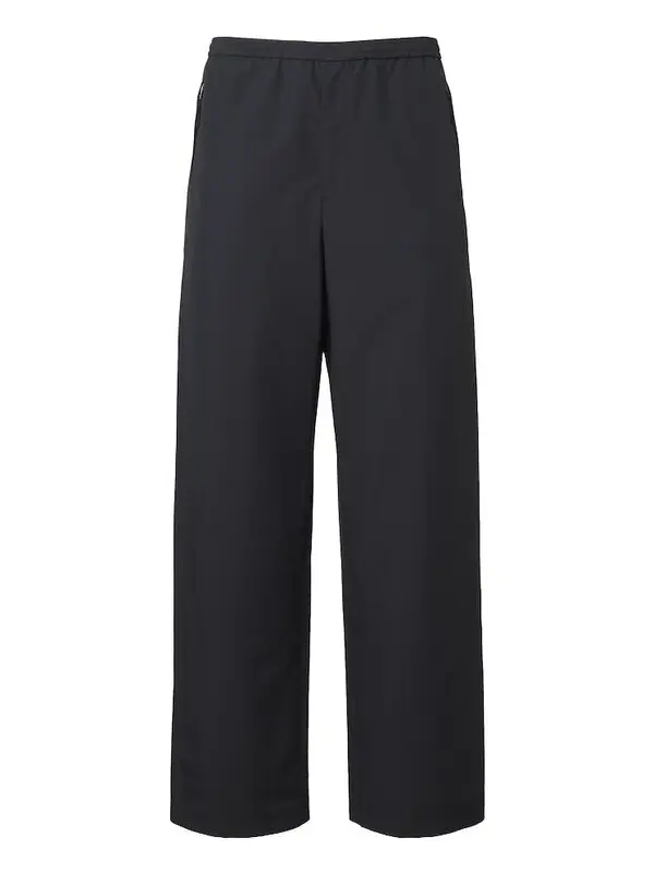 JIL SANDER Technical Wide-leg Pants - Black