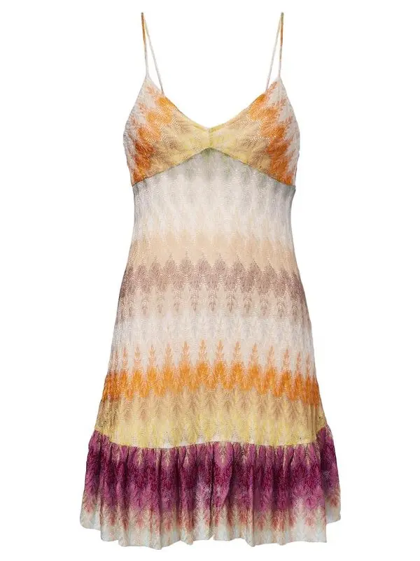 Missoni Tiered Minidress - Multicoloured