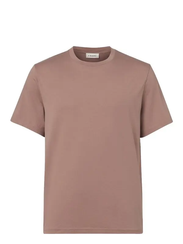 FRAME Cotton Jersey T-shirt - Brown