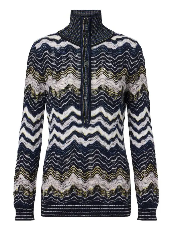 Missoni Zigzag Wool-blend Sweater - Multicoloured