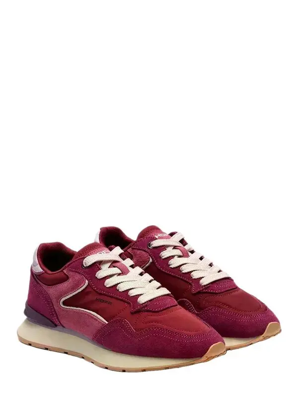 HOFF City Calf Suede-panelled Sneakers - Red