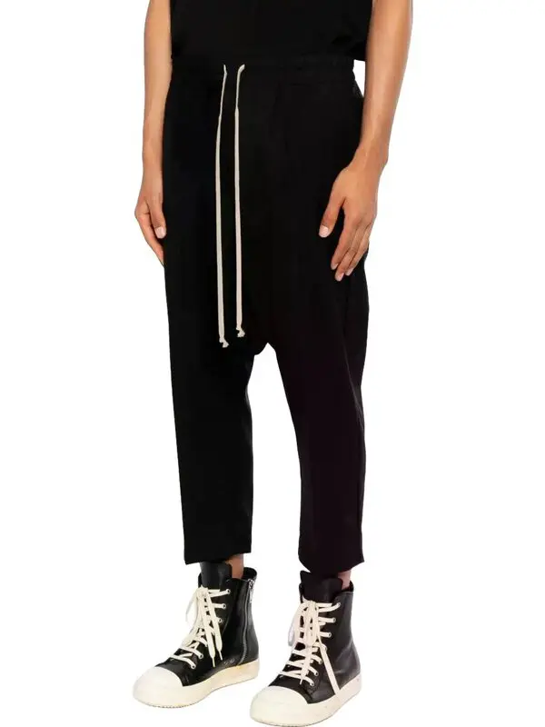 Rick Owens Drawstring Dropped-crotch Trousers - Black