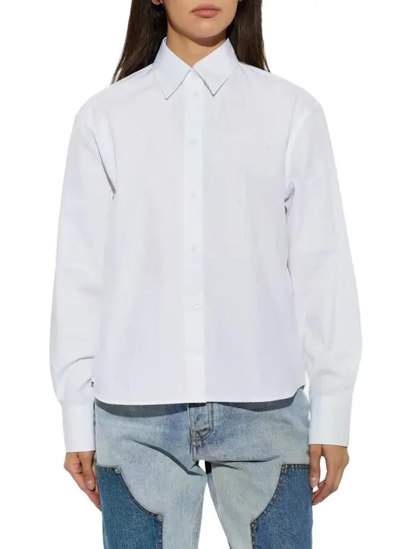 Off-White Embroidered-logo Shirt - White