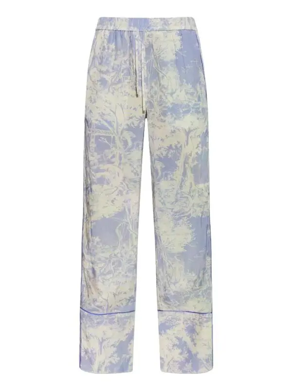 Off-White City Printed Piped Trousers - Purple