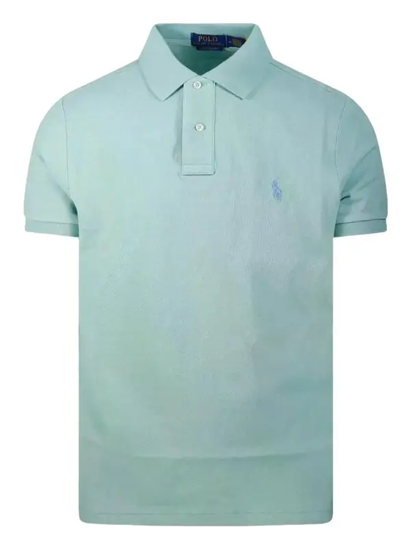 Polo Ralph Lauren Logo-embroidered Piqué Polo Shirt - Blue