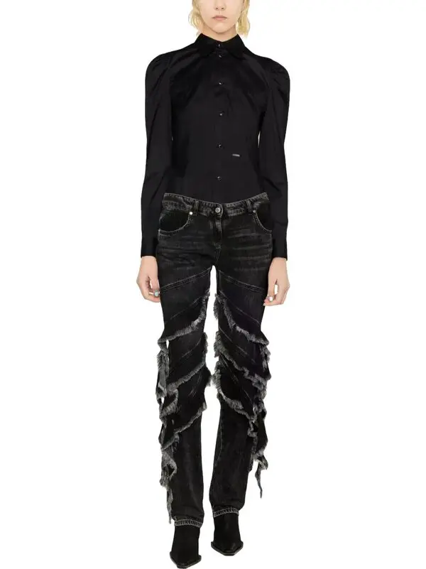 Dsquared2 Western Logo-plaque Shirt - Black