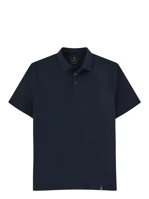 Boggi Milano Polo In Stretch Supima Cotton Jersey - Blue