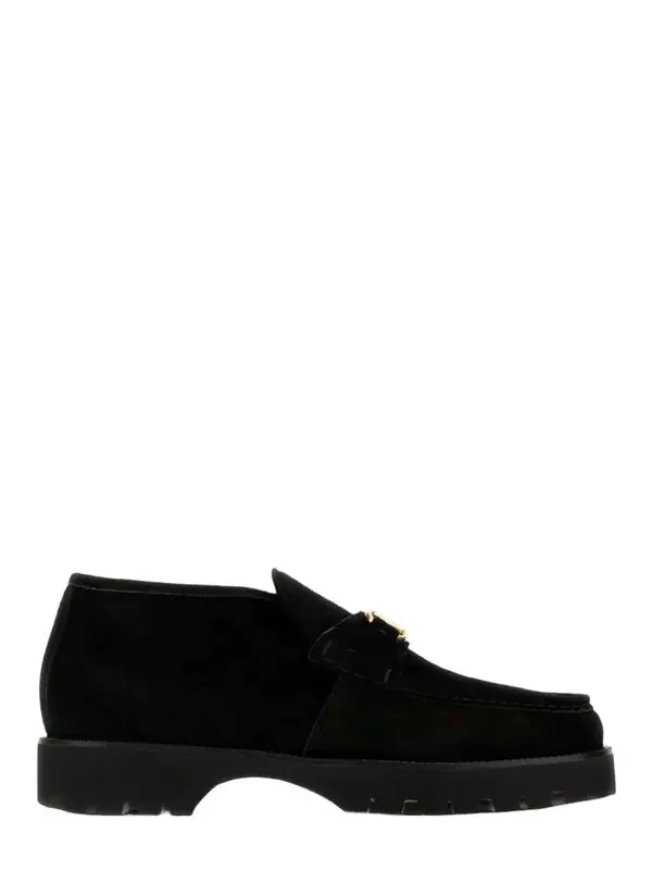 Valentino Garavani Lord Chunky Logo-plaque Loafers - Black