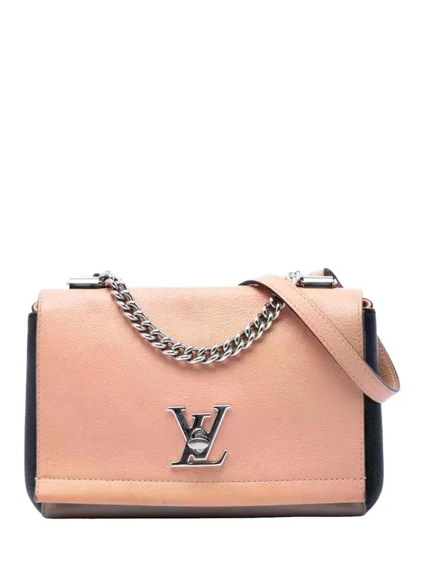 LOUIS VUITTON 2015 Tricolor Leather Lockme Ii Bb Satchel - Orange