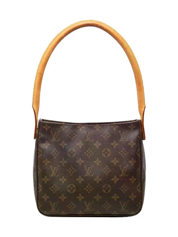 LOUIS VUITTON 2002 Monogram Looping Mm Shoulder Bag - Brown