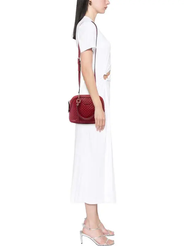 Gucci 2016-2026 Mini Microguccissima Dome Satchel - Red