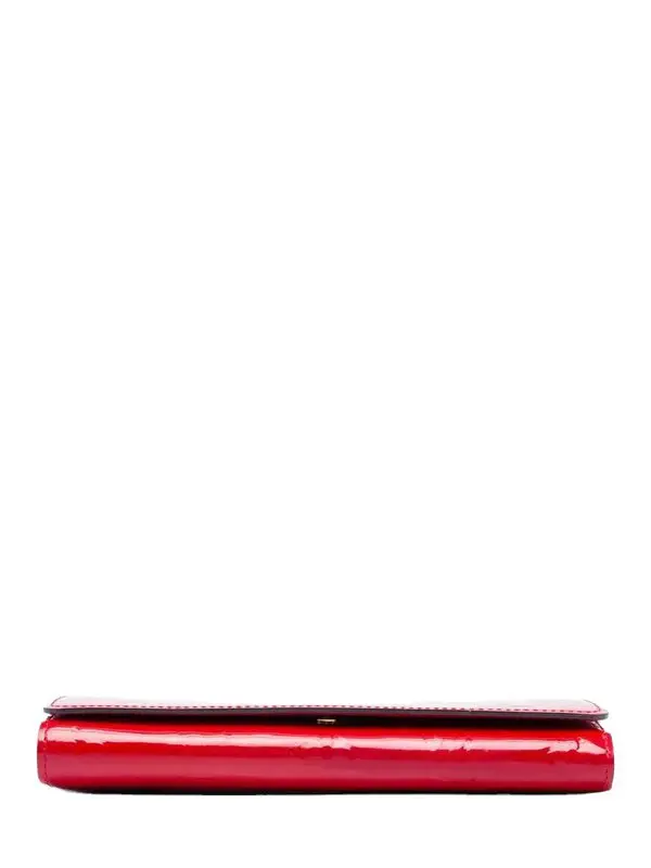 LOUIS VUITTON 2015 Monogram Vernis Chain Wallet Shoulder Bag - Red