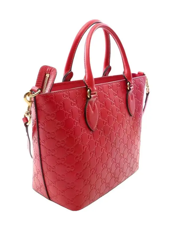Gucci 2000s Guccissima Tote Bag - Red