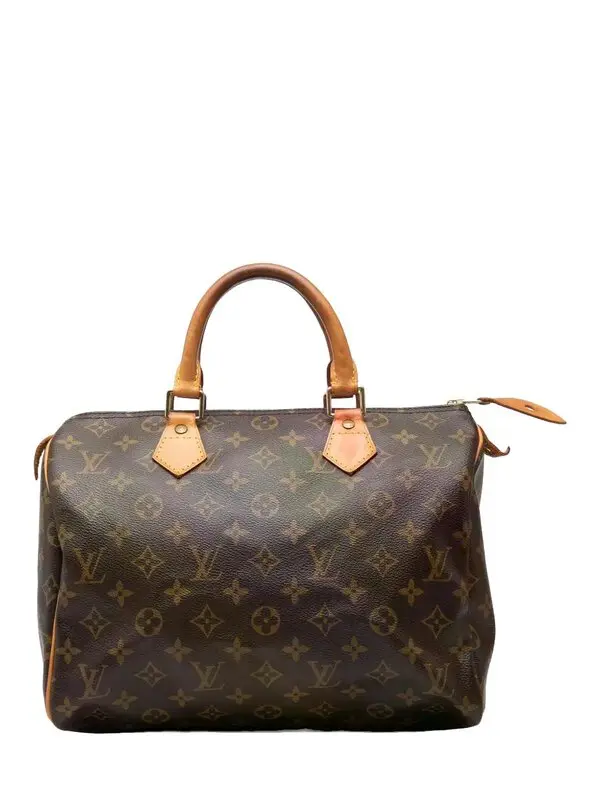 LOUIS VUITTON 2005 Monogram Speedy 30 Boston Bag - Brown